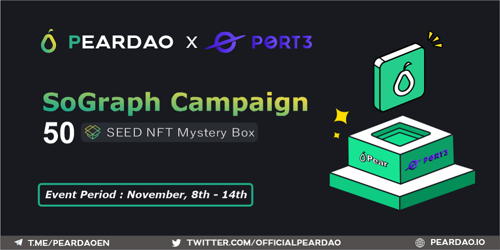 SoQuest - PearDAO x Port3 Protocol SoGraph Giveaway