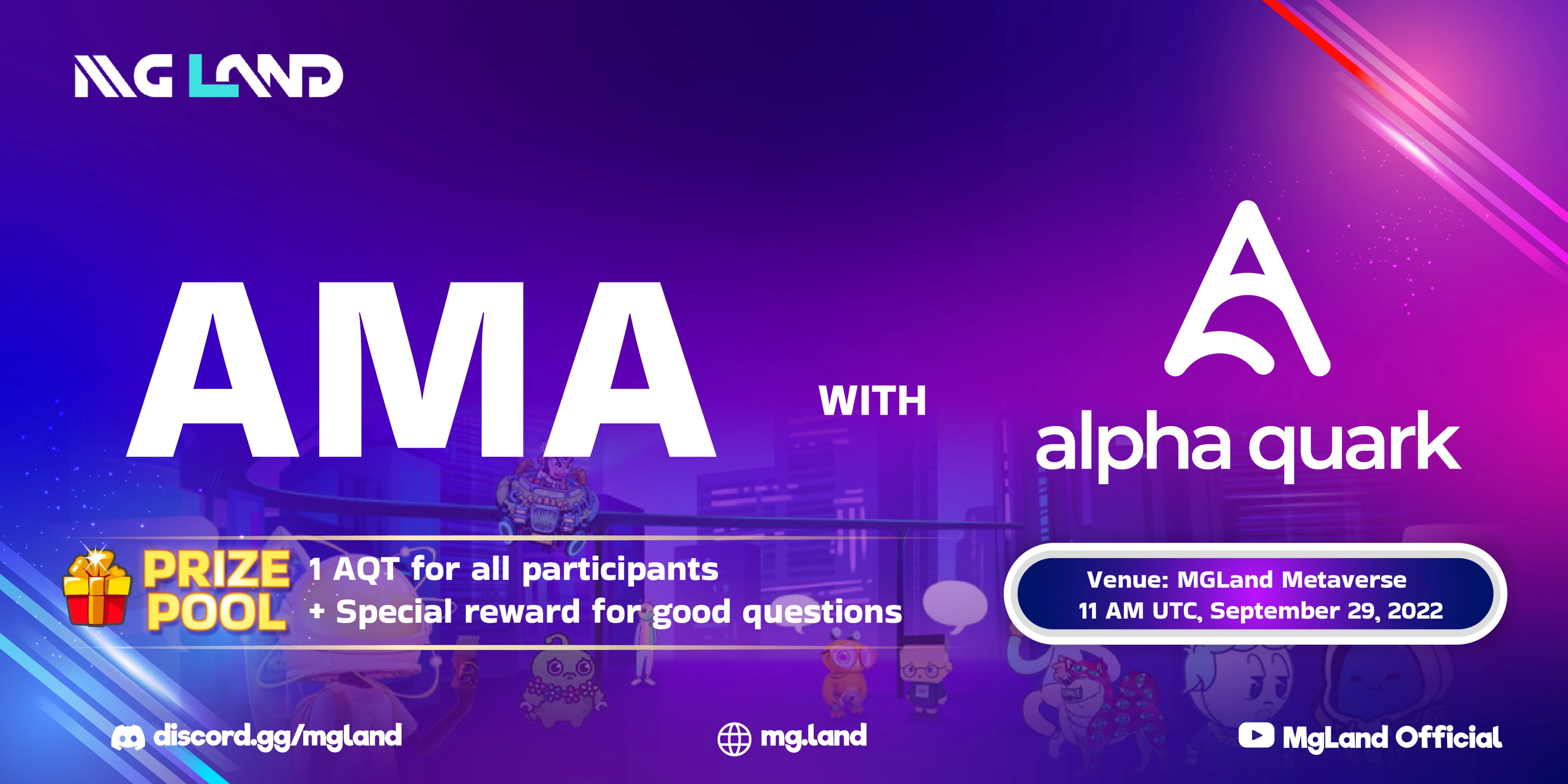 SoQuest - AMA | MGLand x Alpha Quark | NFTs Giveaway